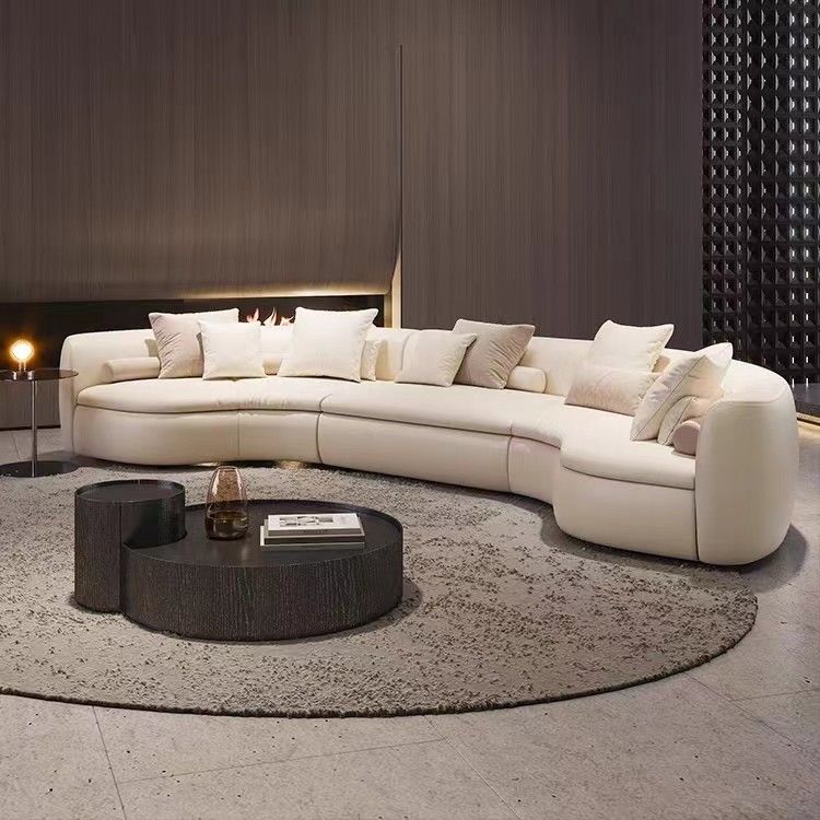 Curved Corner Semi Circular Sofa Combination Hotel Lobby Sofa