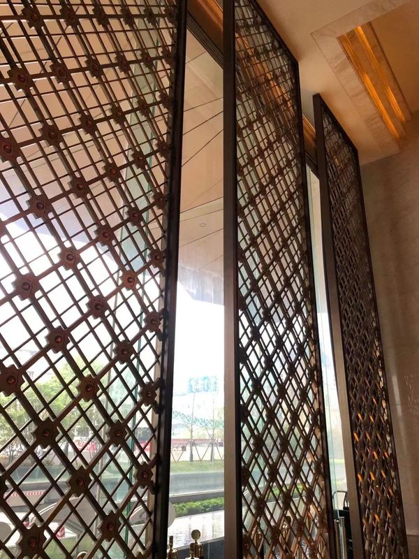 Screen Texture Stainless Steel Hotel Furniture Lobby Living Room Custom ...
