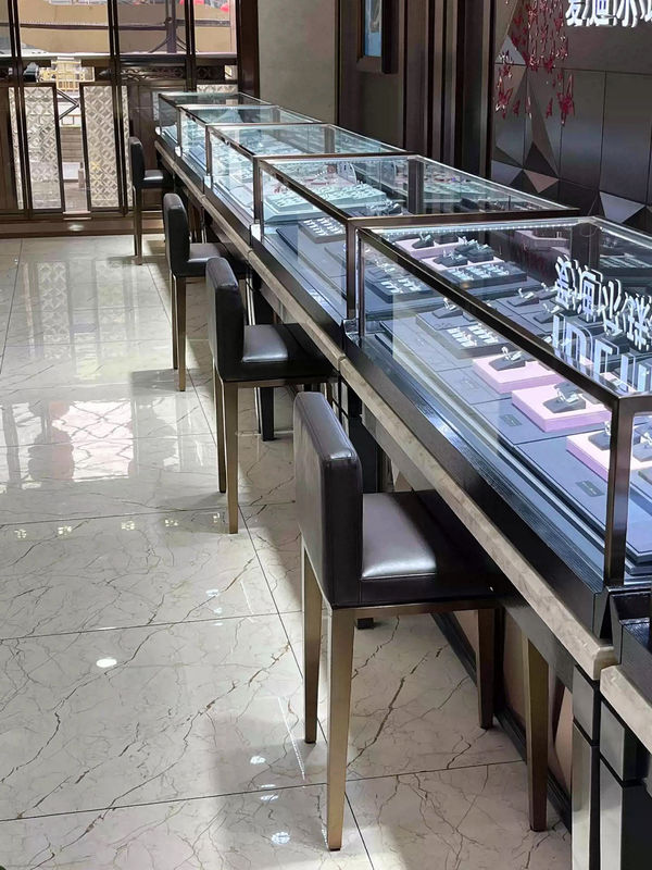 Anti Rust Luxury Display Cabinets Hardware Mall High End Display Cabinets