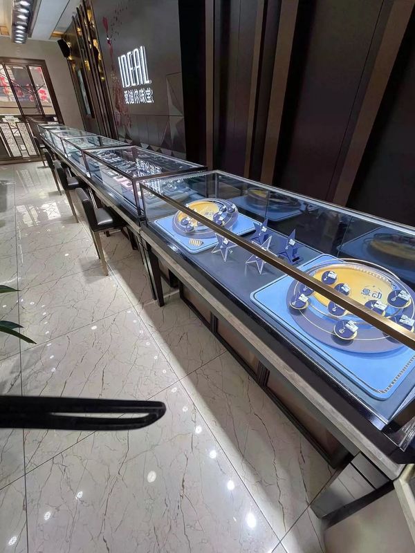 Anti Rust Luxury Display Cabinets Hardware Mall High End Display Cabinets