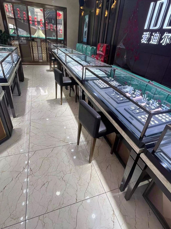 Anti Rust Luxury Display Cabinets Hardware Mall High End Display Cabinets