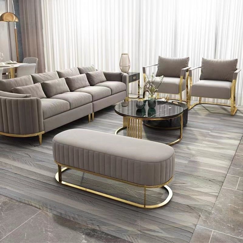 Lobby Sofa Set Combination Modern Velvet Sofa Chair
