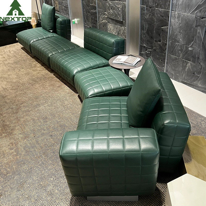 1800*1000mm Hotel Lobby Furniture Home Office Luxury Green Leather ...