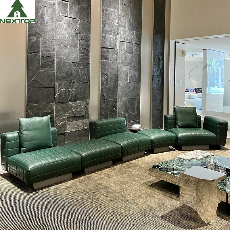 1800*1000mm Hotel Lobby Furniture Home Office Luxury Green Leather ...